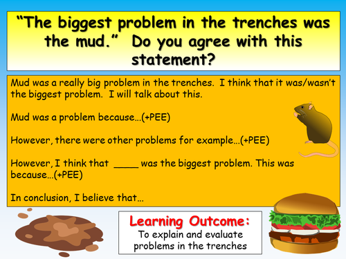 Life in Trenches WWI | Teaching Resources