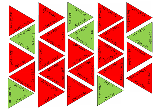 Expanding/Factorising Single Brackets - Tarsia Puzzle | Teaching Resources Expanding/Factorising Single Brackets - Tarsia Puzzle | Teaching Resources