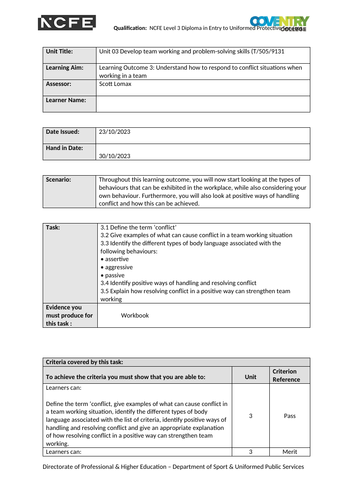 NCFE LEVEL 2 UNIT 3 PUBLIC SERVICES | Teaching Resources NCFE LEVEL 2 UNIT 3 PUBLIC SERVICES | Teaching Resources