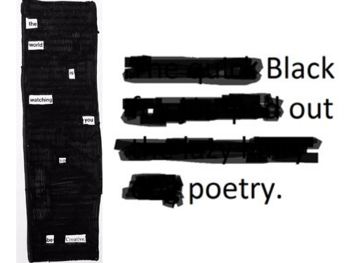 blackout poetry | Teaching Resources