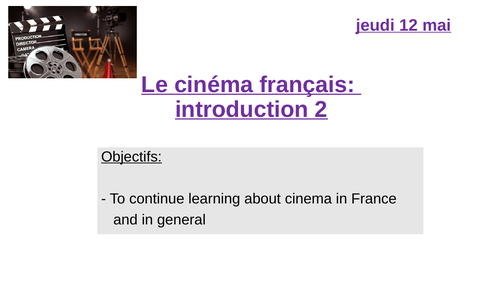 AQA A level year 1 - Introduction au cinéma français + Marion Cotillard ...
