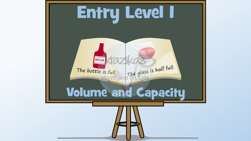 Volume and Capacity PowerPoint Lesson - AQA Entry Level 1 Maths ...