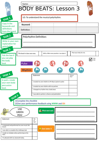 Body Percussion 1 | Teaching Resources
