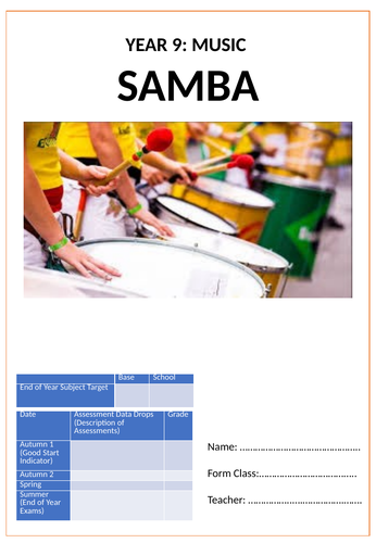 Samba Full Scheme of Work | Teaching Resources