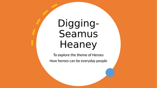 Digging-Seamus Heaney | Teaching Resources