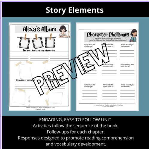 THE BOY AT THE BACK OF THE CLASS Novel Study and Reading Comprehension ...