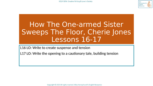 Suspense & Tension, Cautionary Tale (Creative Writing SOW KS3/GCSE ...