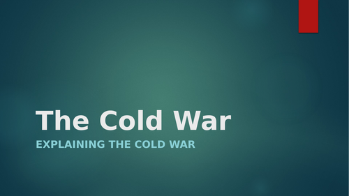 (I)GCSE - Explaining the Origins of the Cold War | Teaching Resources