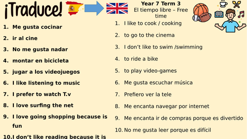 Spanish KS3 Present tense | Teaching Resources