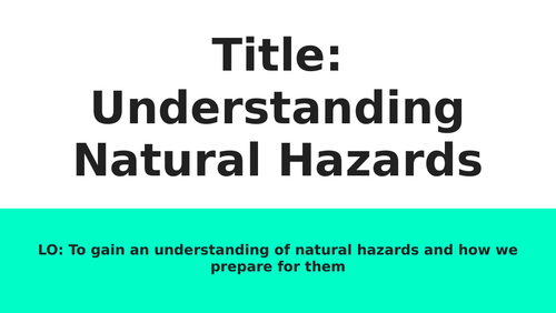 Natural Hazards | Teaching Resources