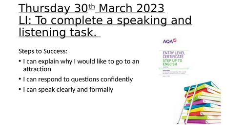 AQA Step Up To English Leisure Module | Teaching Resources