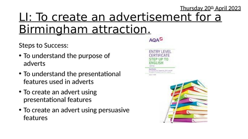 AQA Step Up To English Leisure Module | Teaching Resources