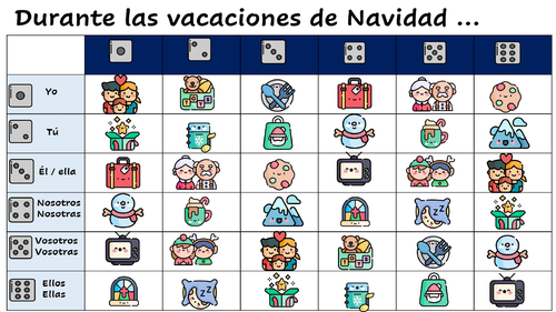 ¿Qué hiciste durante las vacaciones de Navidad? - Game | Teaching Resources