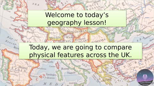 KS2 Physical Features of the UK - Outstanding Geography Lesson ...