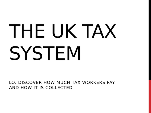 Understanding tax basics | Teaching Resources