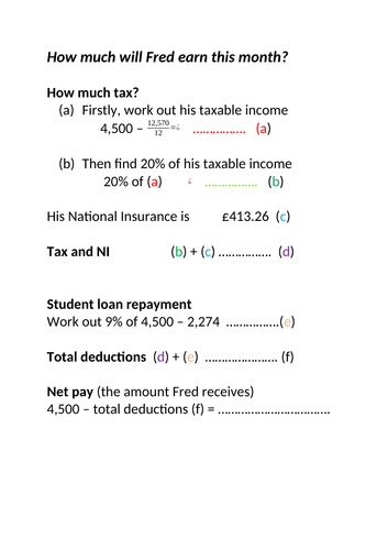 Understanding tax basics | Teaching Resources