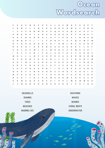 Ocean Word Search / Under the Sea Words | Teaching Resources