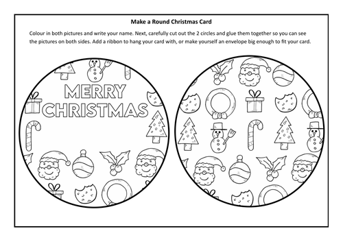 Making Round Cards at Christmas EYFS KS1 | Teaching Resources