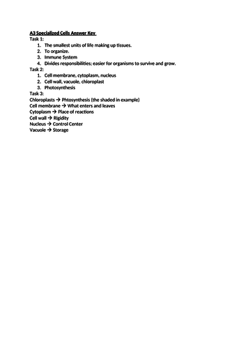 Science Supply/Cover/Substitute Lesson Worksheets | Teaching Resources