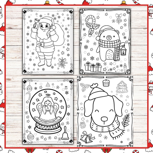 Free Christmas coloring sheets for kids | winter activities ...