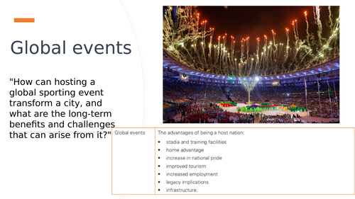 Global events in sport IGCSE PE Physical Education | Teaching Resources
