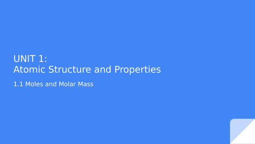 AP (Advanced Placement) Chemistry- Complete Unit 1 learning resources ...