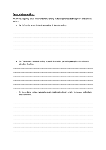 Complete lessons/all units for IGCSE PE Physical Education CIE ...