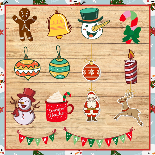 Christmas bulletin board - Décor | clipart's and Classroom Decoration ...