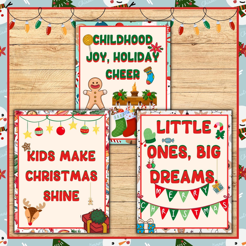 Christmas bulletin board - Classroom decoration | x-mas posters - wall ...