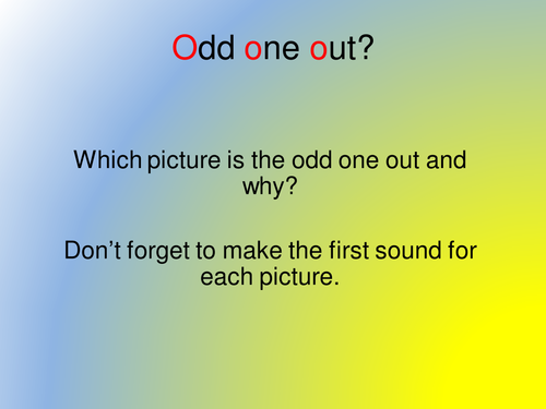 Odd One Out - SATPIN- Phase 2 Phonics | Teaching Resources