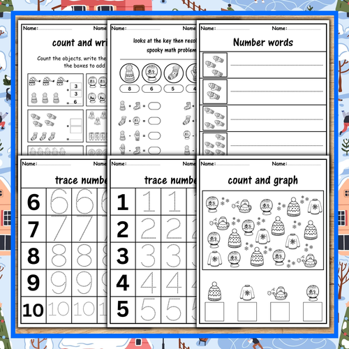 Winter Solstice activities | winter math worksheets | Snowy math ...