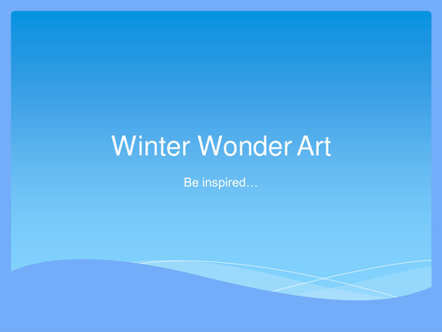 Winter Wonderland Art | Teaching Resources