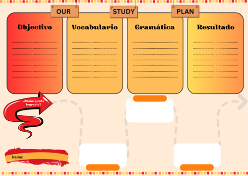Spanish Study Planner 2 | Teaching Resources