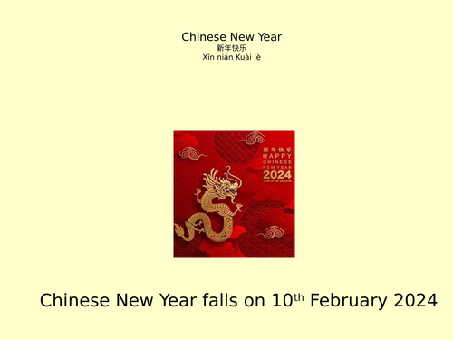 Chinese new year power-point 2024 | Teaching Resources