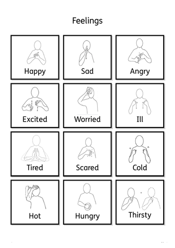 10 Printable Makaton Emotions Communicationsupport Sign Flash Cards ... 10 Printable Makaton Emotions Communicationsupport Sign Flash Cards ...