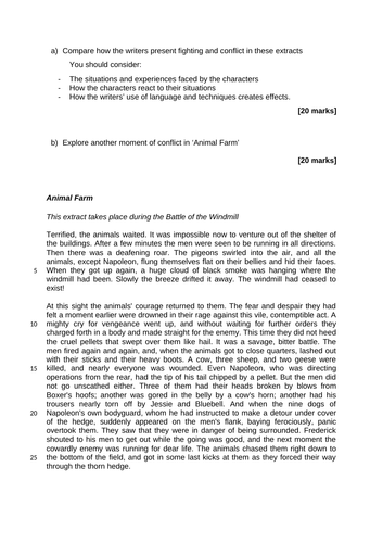 OCR GCSE Animal Farm Exam Practice | Teaching Resources