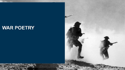 War Poetry Series of Lessons | Teaching Resources