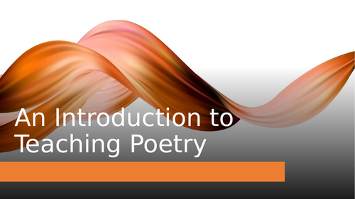 An Introduction to Teaching Poetry for Teachers | Teaching Resources