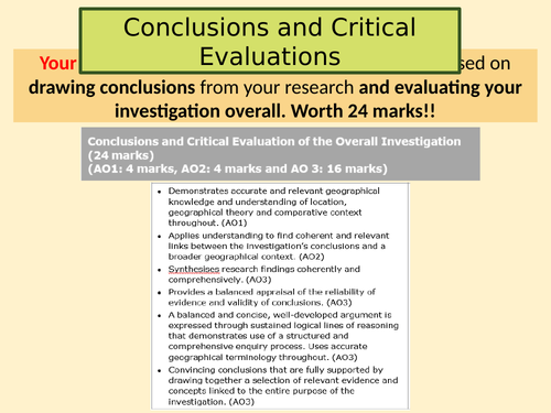 Edexcel A-Level Geography NEA lessons | Teaching Resources