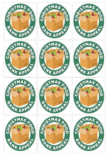 Christmas food bank stickers | Teaching Resources