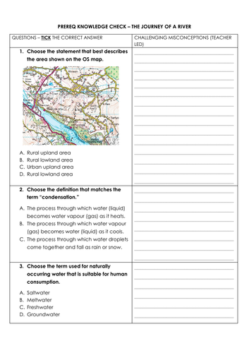 Rivers short unit for KS3 Geography (5 Lessons) | Teaching Resources