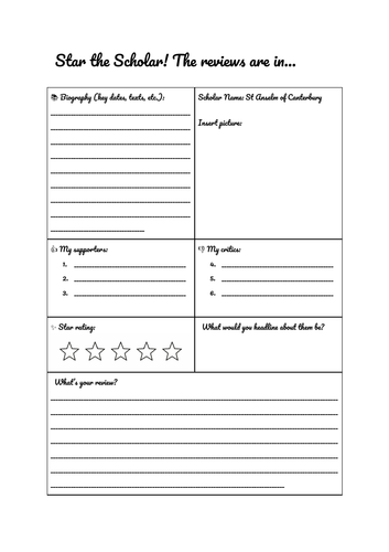 AQA A-Level Religious Studies Star the Scholar Revision Worksheet ...