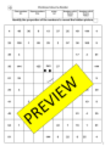 Christmas Themed Colour by Number-squares, cubes, primes and factors ...