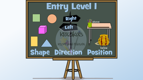 AQA Entry Level 1 Maths - Shape - PowerPoint Lesson | Teaching Resources
