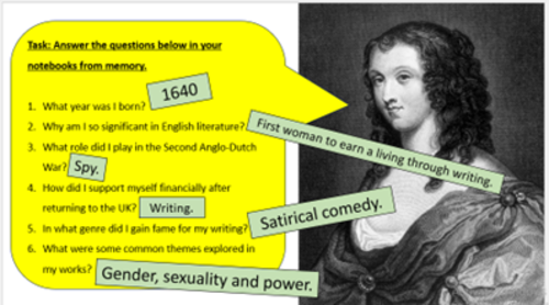 Love Armed by Aphra Behn - Full Lesson Activities - CIE Poetry iGCSE ...