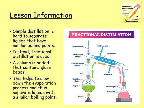 GCSE AQA Chemistry 1.4 fractional distillation and chromatography full ...