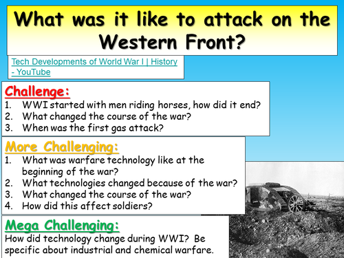 Trench Warfare WWI | Teaching Resources