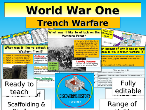 Trench Warfare WWI | Teaching Resources