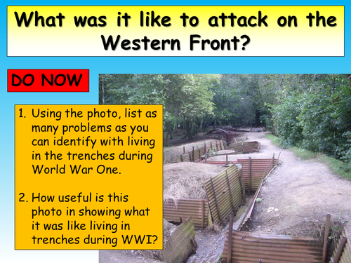 Trench Warfare WWI | Teaching Resources