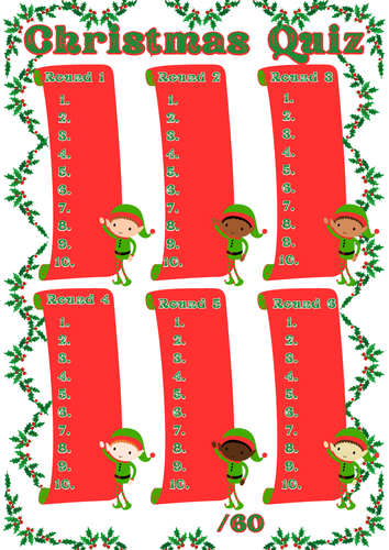 Christmas Quiz 2023 | Teaching Resources